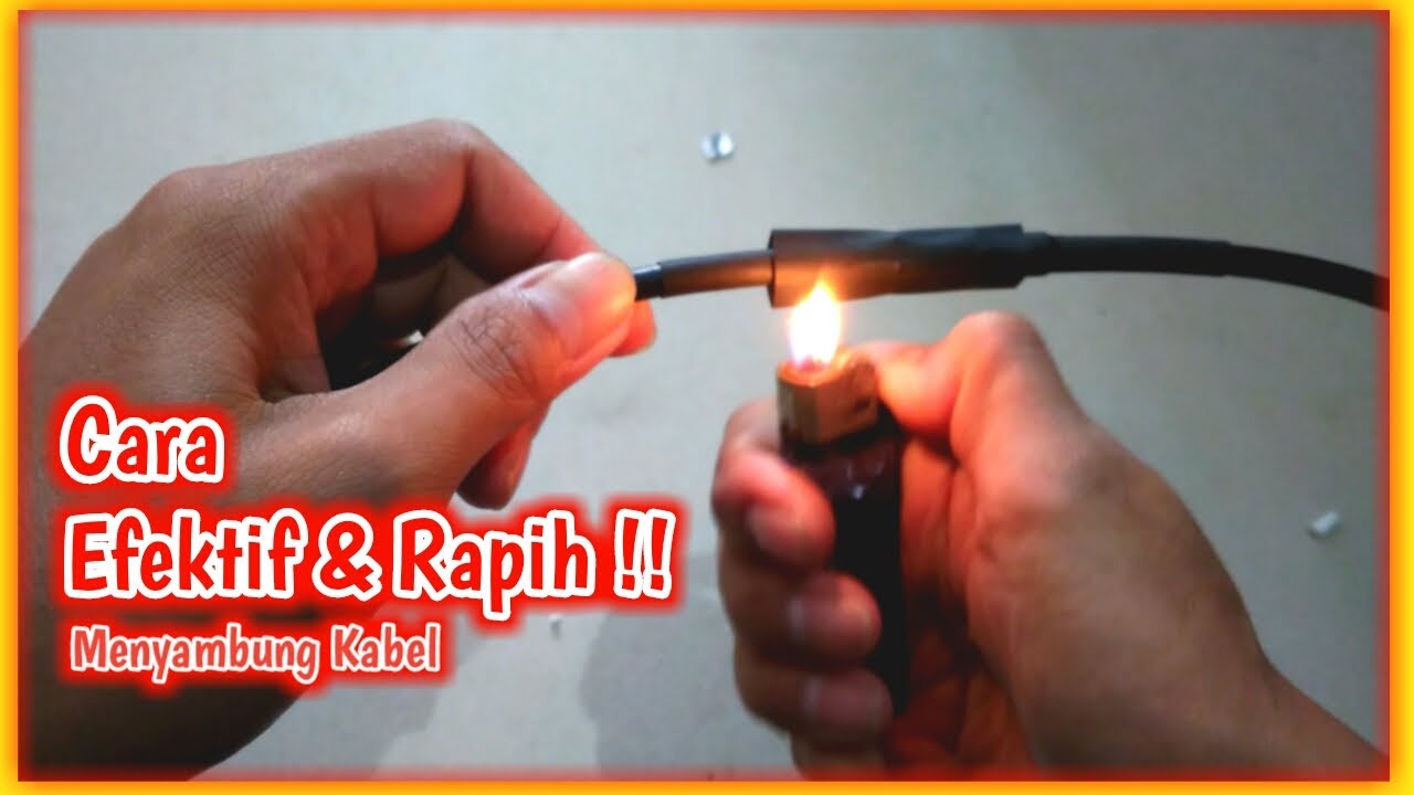 Menyambung Kabel Antena yang Efektif || Cara menyambung kabel yang rapi ...
