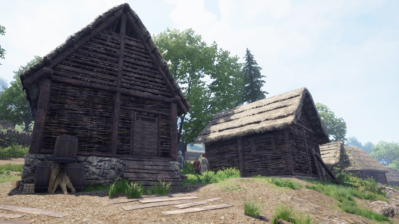 MEDIEVAL LIFE SIMULATOR Building A House Crafting Tools Hunting Animals ...