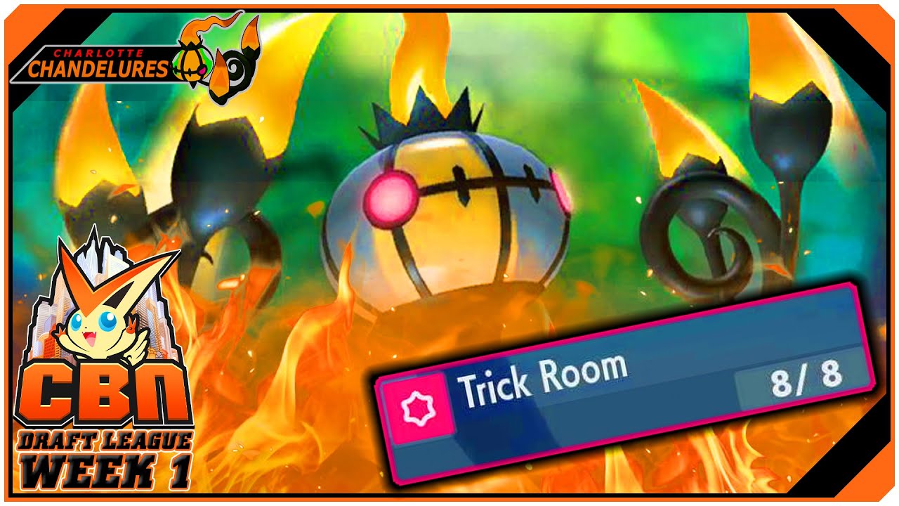 TRICK ROOM Chandelure Is UNSTOPABBLE! Pokémon VGC Draft League | CBN ...