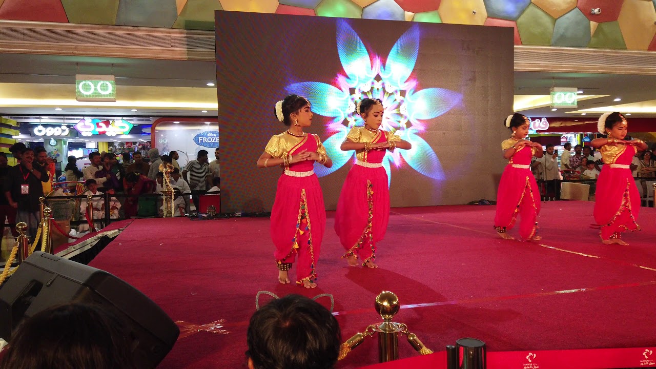 Dheeksha's First classical dance performance on stage - YouTube