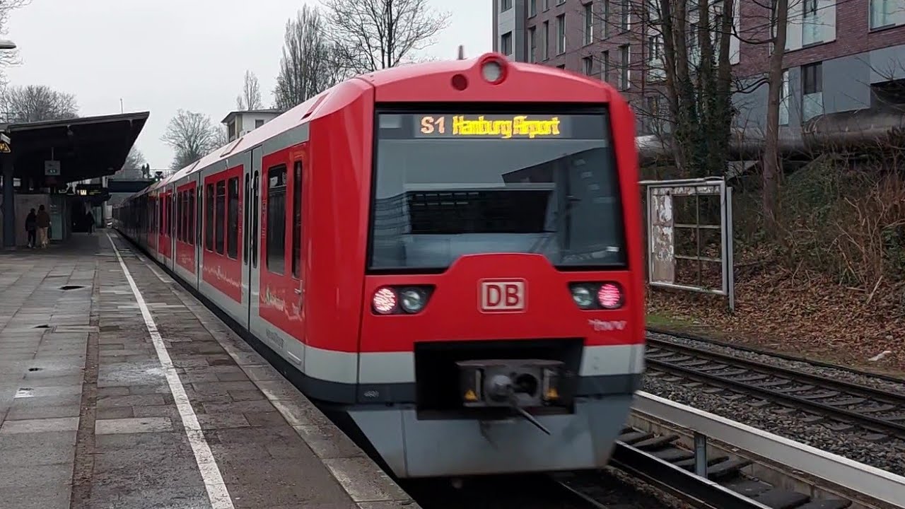 Mitfahrt in der S1 von Hamburg-Altona bis Wandsbeker Chaussee mit einer ...