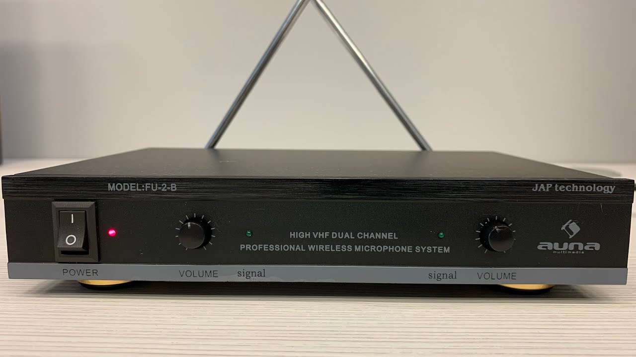 AUNA VHF Wireless Microphone Set - YouTube