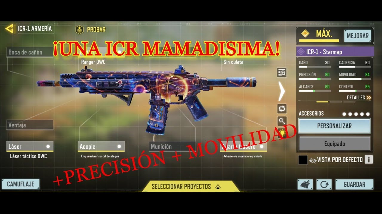 Mejor Clase de la ICR-1 ( Starmap) - CODM - YouTube