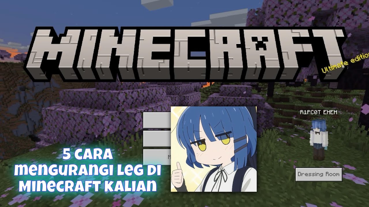 tutorial mengurangi leg di Minecraft - YouTube