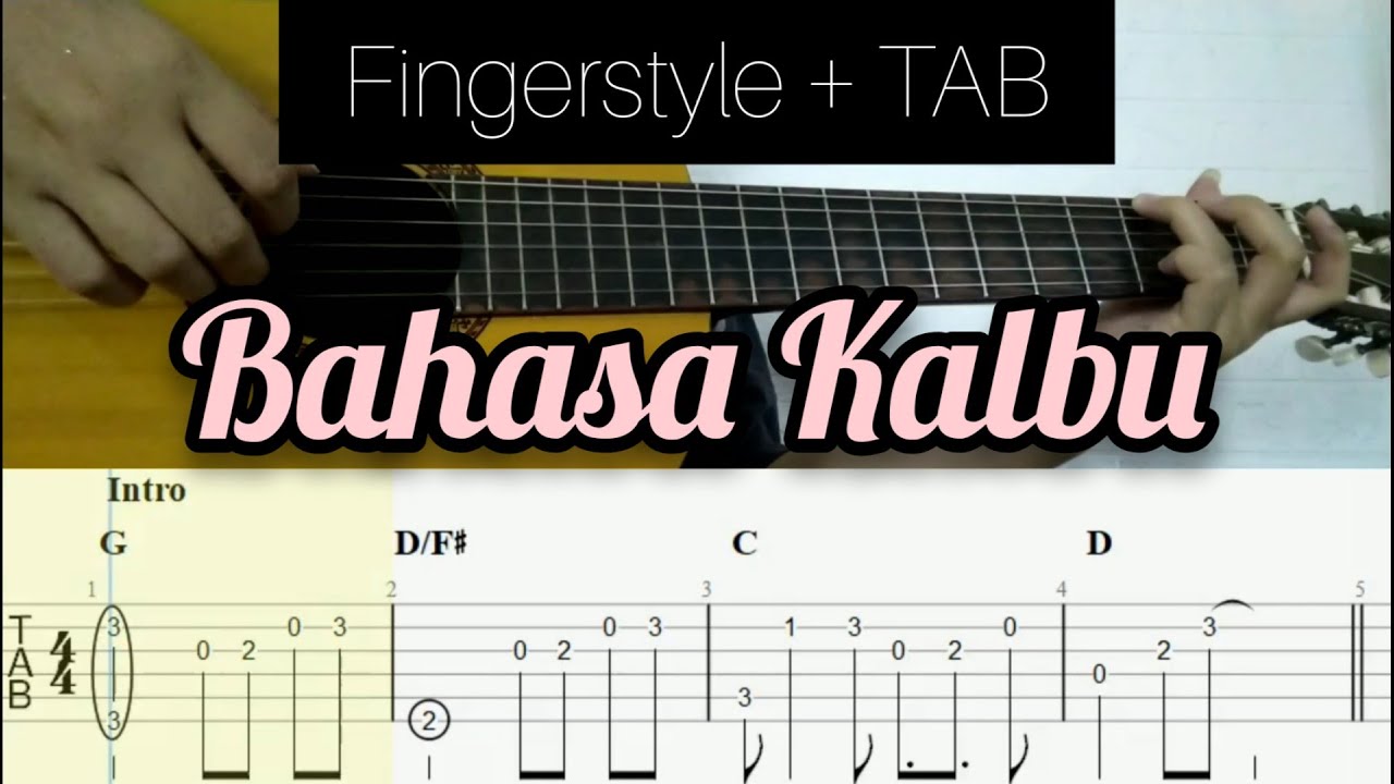 Titi DJ - Bahasa Kalbu | Fingerstyle Guitar (TABLATURE + CHORD) - YouTube