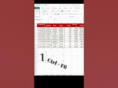 MS-Excel Shortcut Key With F6 Key | excel | Excel Tricks 2022 | #shorts - YouTube