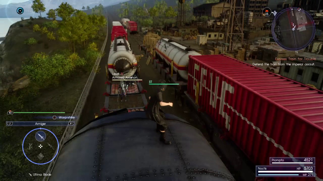 FINAL FANTASY XV - Chapter 11 - Train Attack - Part 2 - YouTube