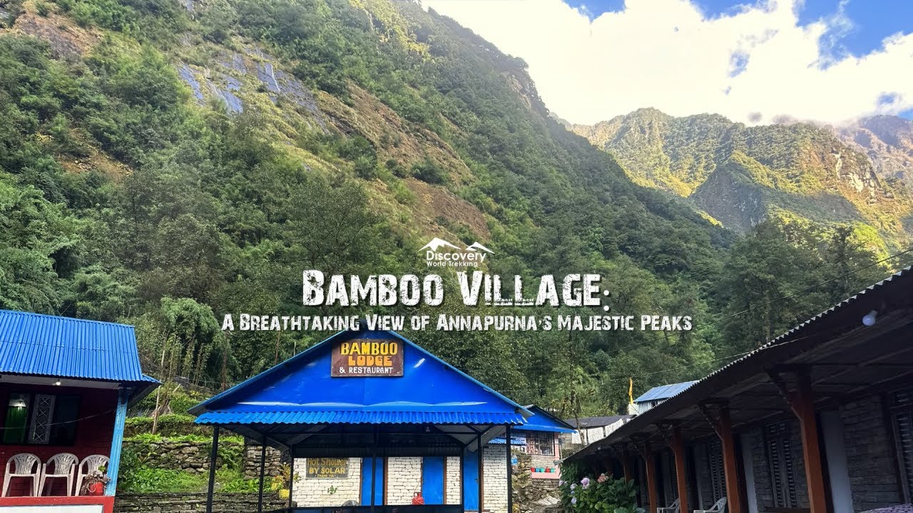 Bamboo Village: A Breathtaking View of Annapurna’s Majestic Peaks ...