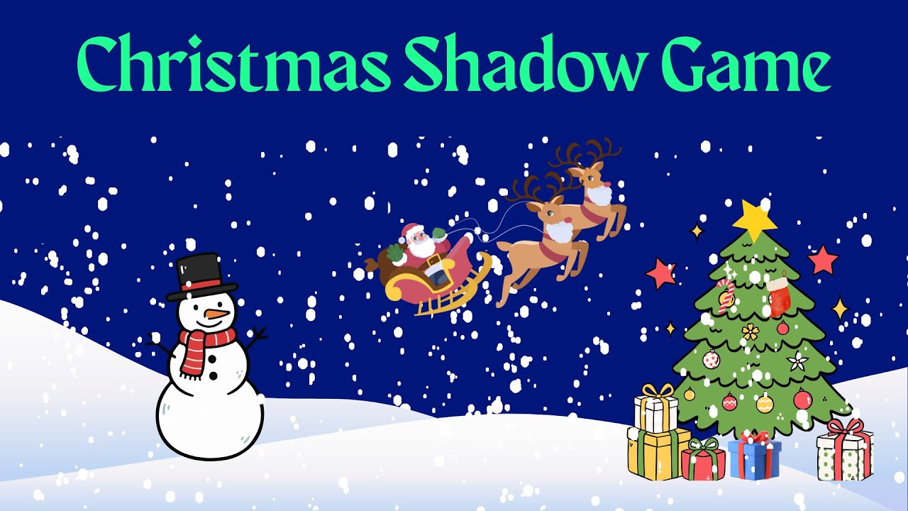 Can YOU Guess the Christmas Shadow Game 🎅 Early learning - YouTube