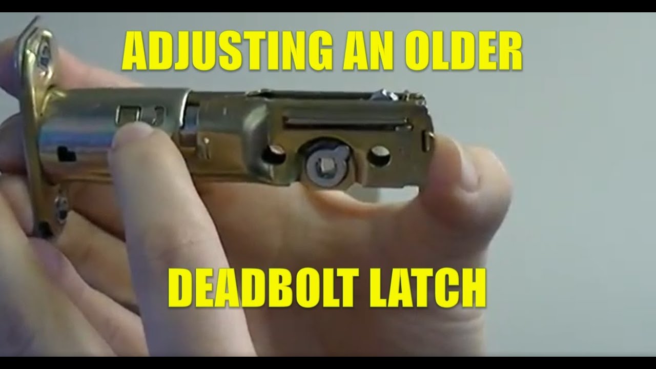 Adjusting the Backset of an Older Deadbolt Latch - YouTube