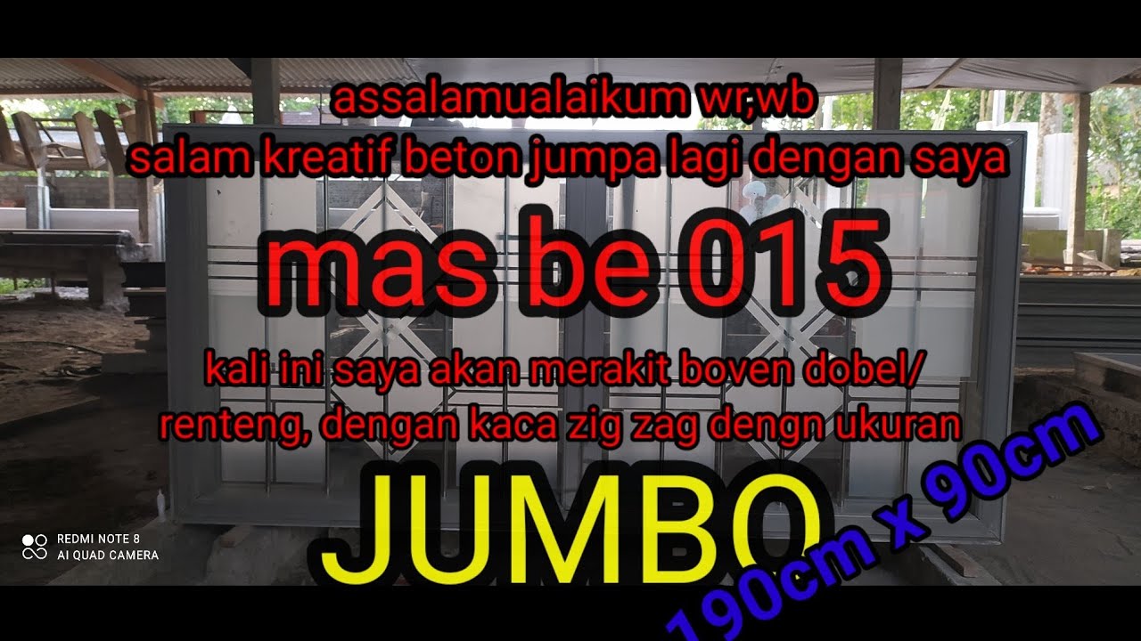Proses merakit BOVENLIS serut renteng/dobel,kaca zig zag ukuran jumbo ...