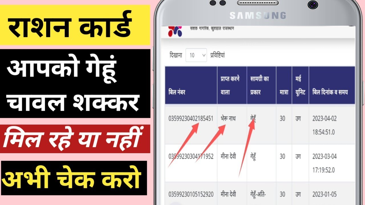 राशन कार्ड मे गेहूं चालू है या नहीं कैसे देखें | आपको हर महिने कितना ...