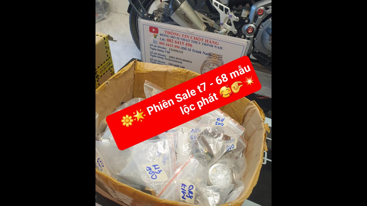 04.07 Phiên sale t7 đồng hồ si Nhật thụy đấu kiện về,..freeship bill ck ...