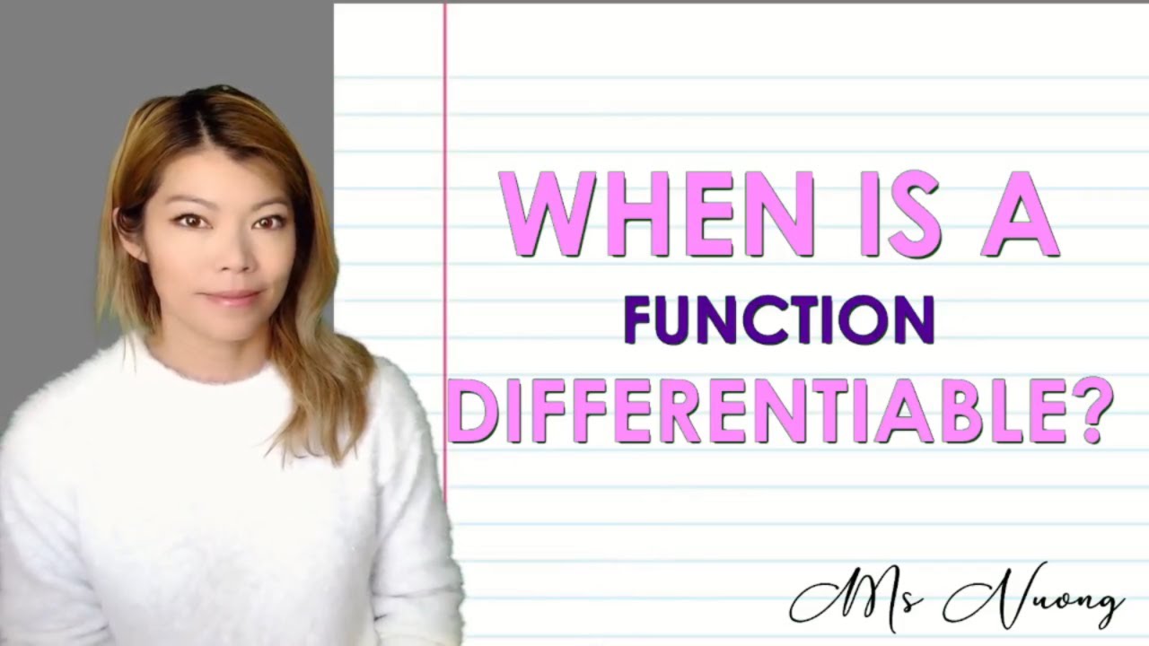 Derivatives: When is a function differentiable? - YouTube
