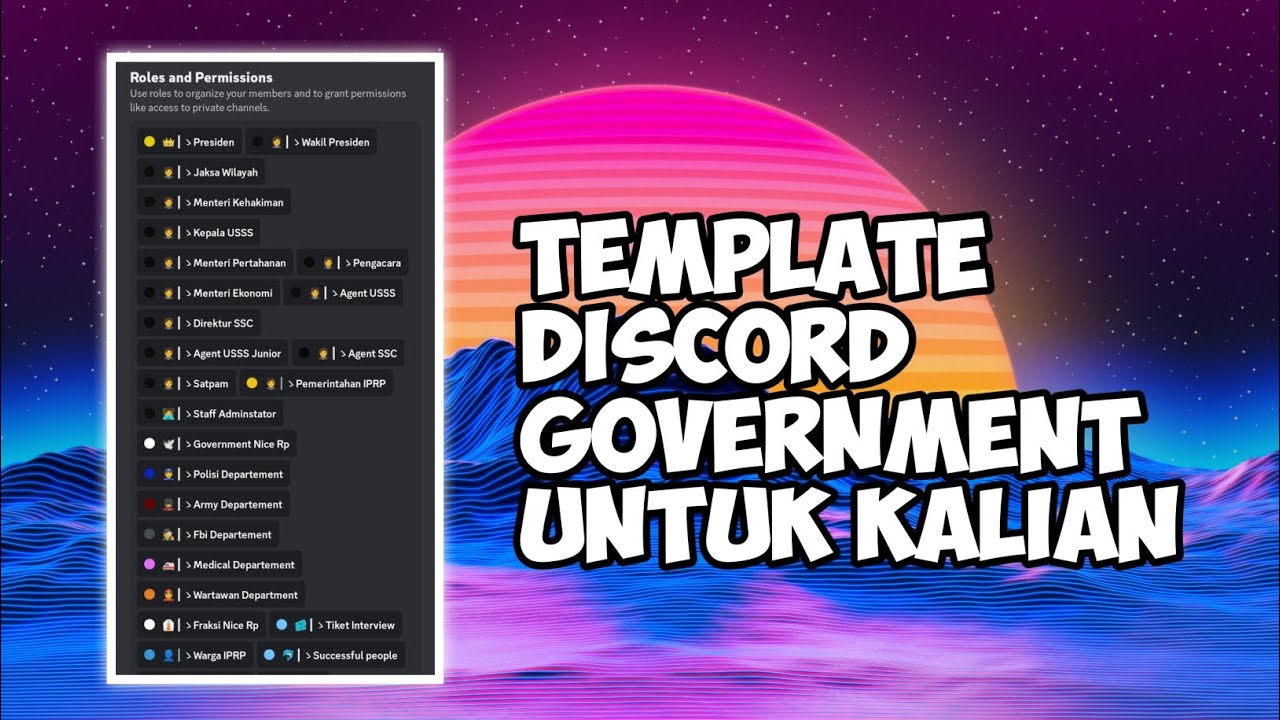 [ SHARE ] TEMPLATE DISCORD GOODSIDE GOVERNMENT FULL ROLE - YouTube