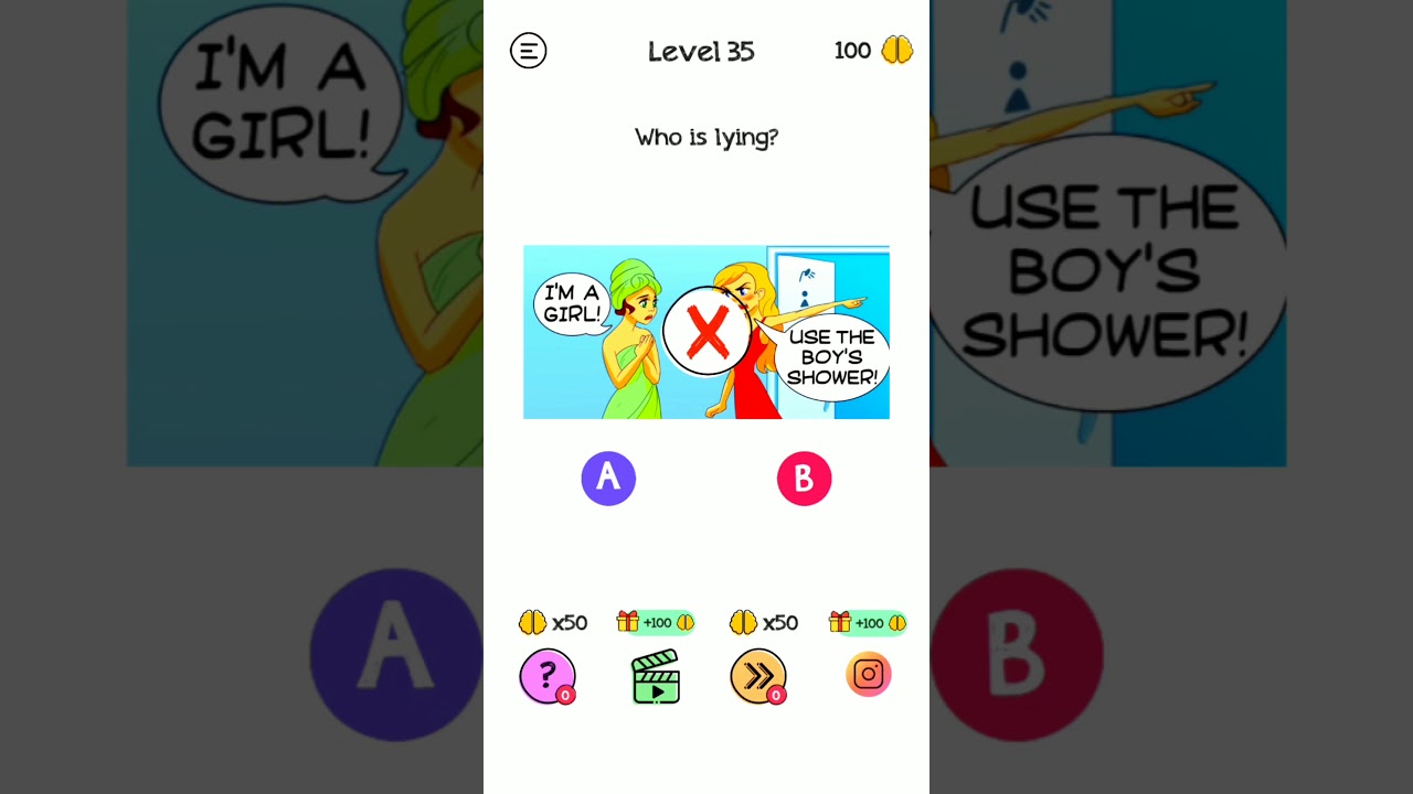 Braindom Level 35 who is lying - YouTube
