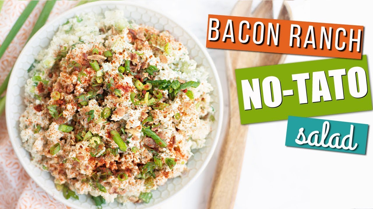 Bacon Ranch "No-Tato" Salad // Low Carb, Paleo, and Keto Recipe - YouTube