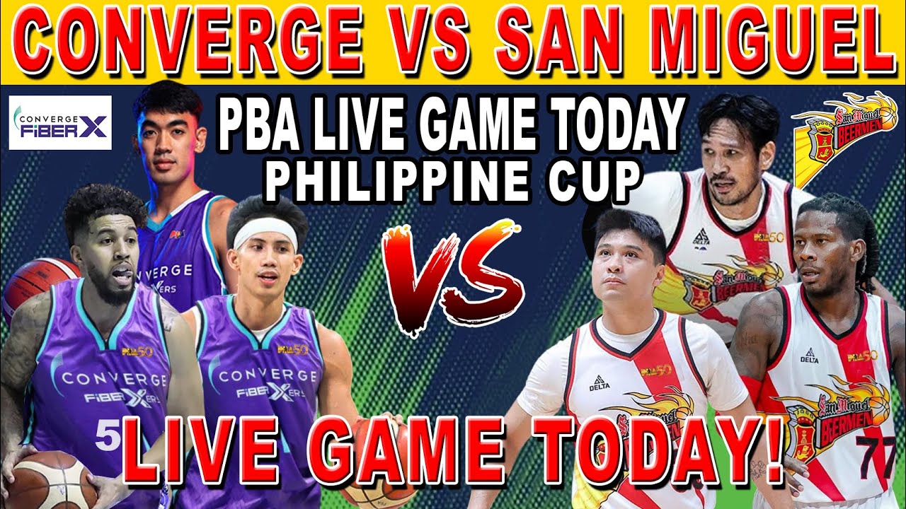 SAN MIGUEL vs CONVERGE | PBA LIVE FULL GAME TODAY HIGHLIGHTS | PBA ...