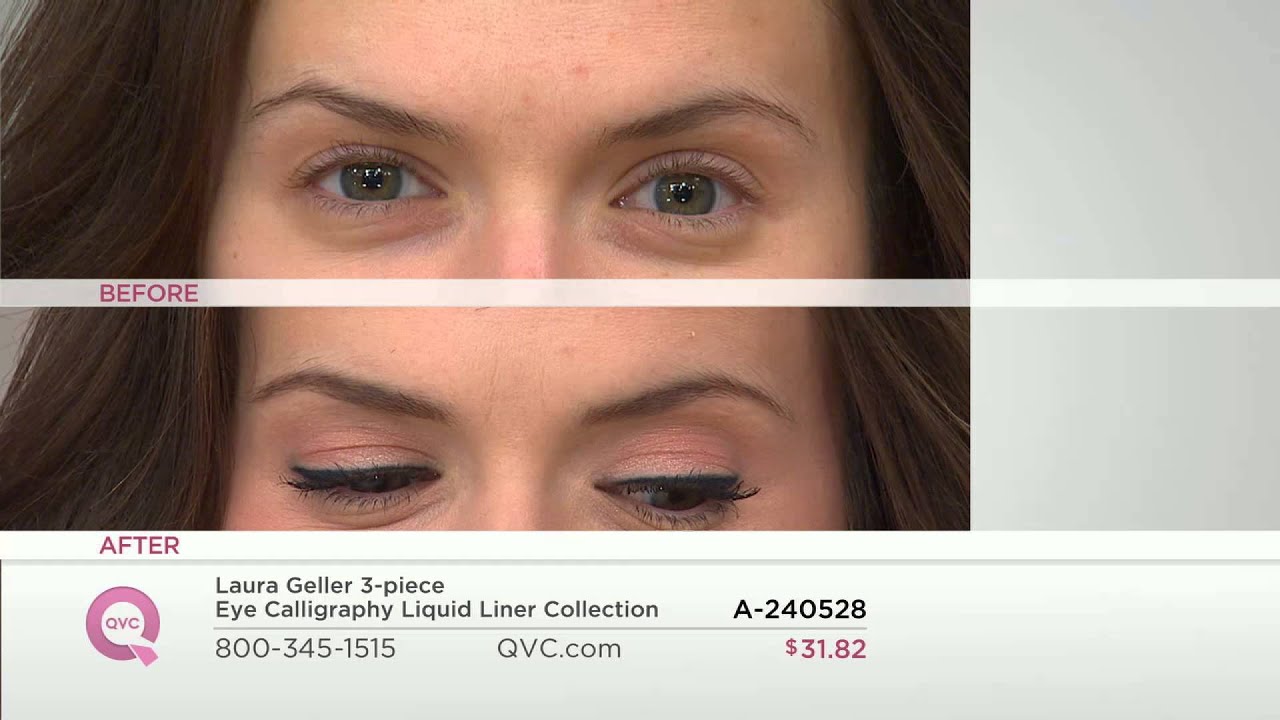 Laura Geller 3-Piece Eye Calligraphy Liquid Liner Collection with Amy ...