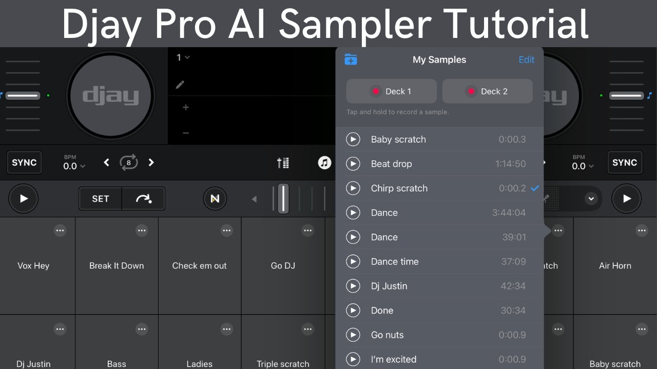 Djay Pro AI Sampler Tutorial - YouTube