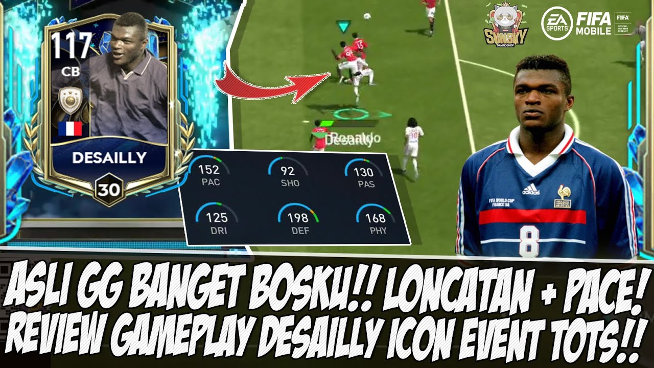 GG PARAH!! REVIEW GAMEPLAY DESAILLY ICON EVENT TOTS LEVEL 30 FIFA ...