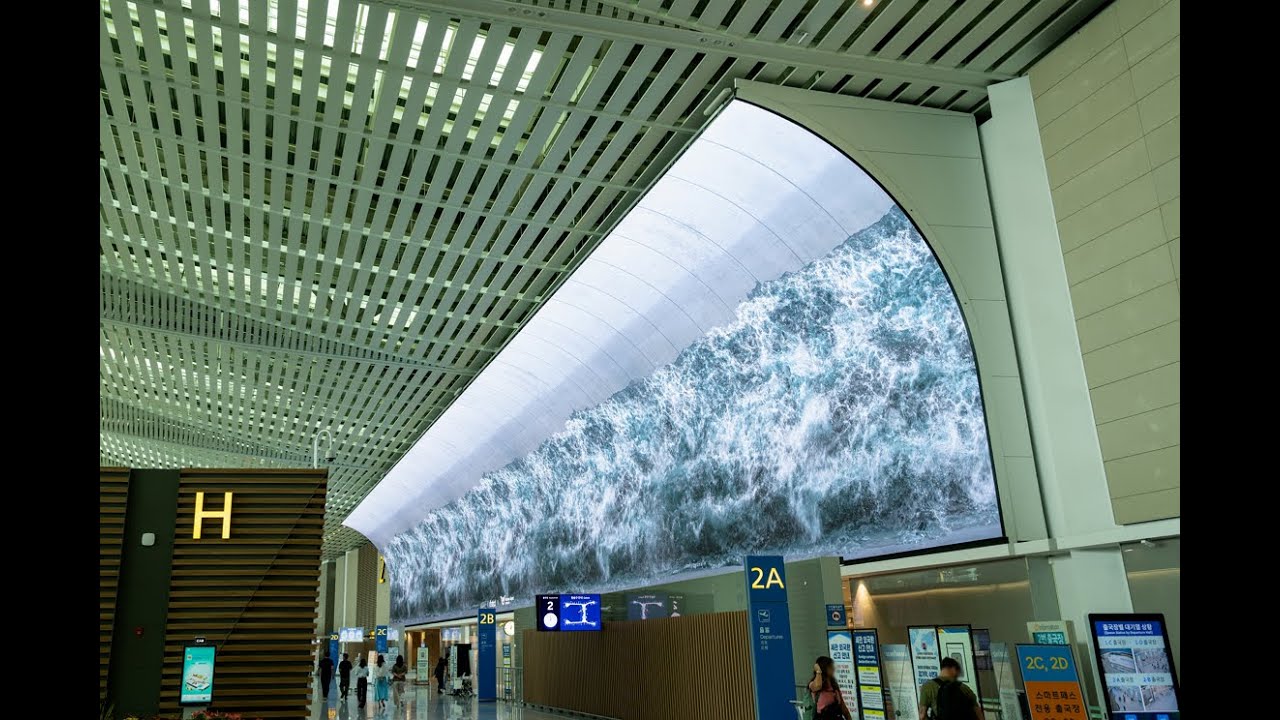 INCHEON AIRPORT T2 MEDIA ART - YouTube
