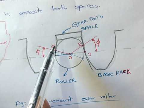 Gear measurement over rollers-Metrology - YouTube