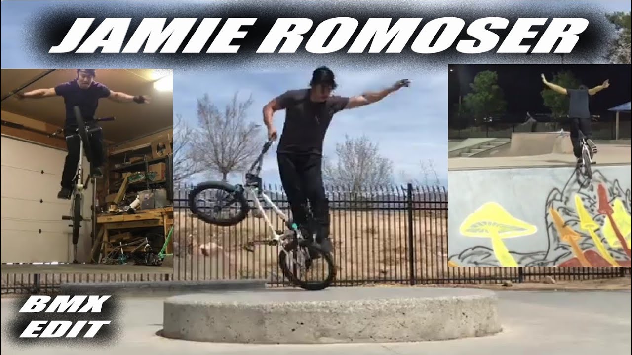 BMX FLATLAND PARK HYBRID EDIT/ JAMIE ROMOSER #bmx - YouTube