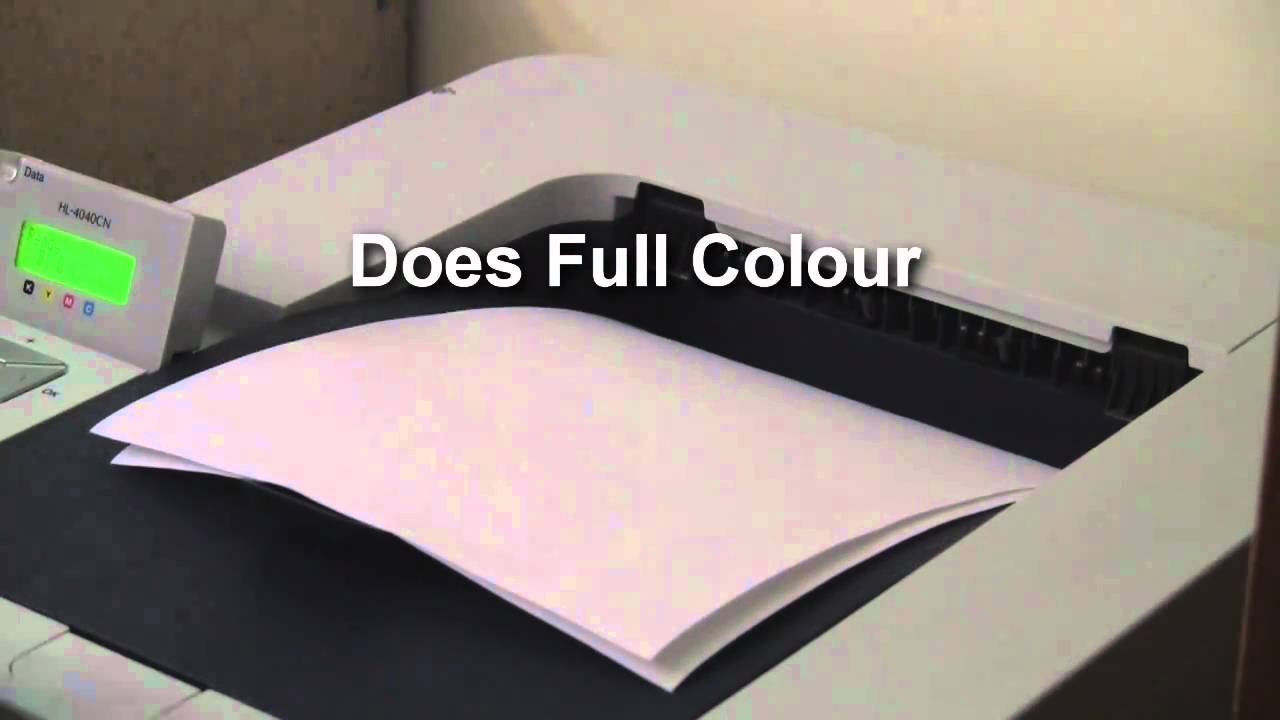 Brother HL4040CN Laser printer - YouTube