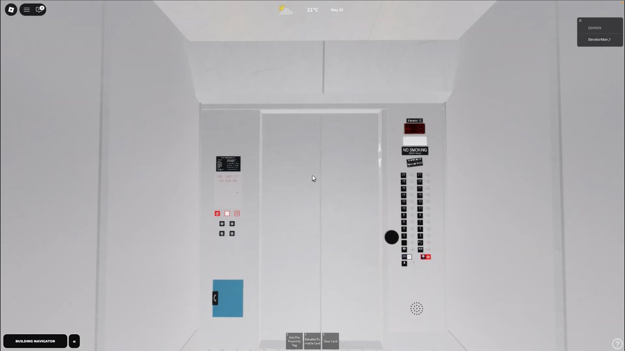 Roblox kone service elevator at elevator testing headquarters - YouTube