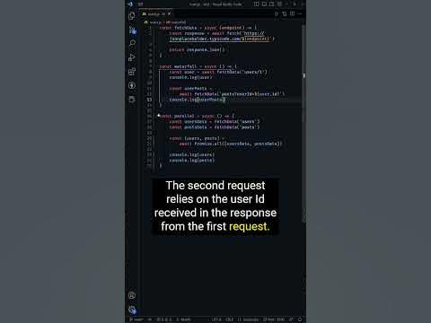 Waterfalls vs Parallel Requests in JavaScript with Promise.all - YouTube