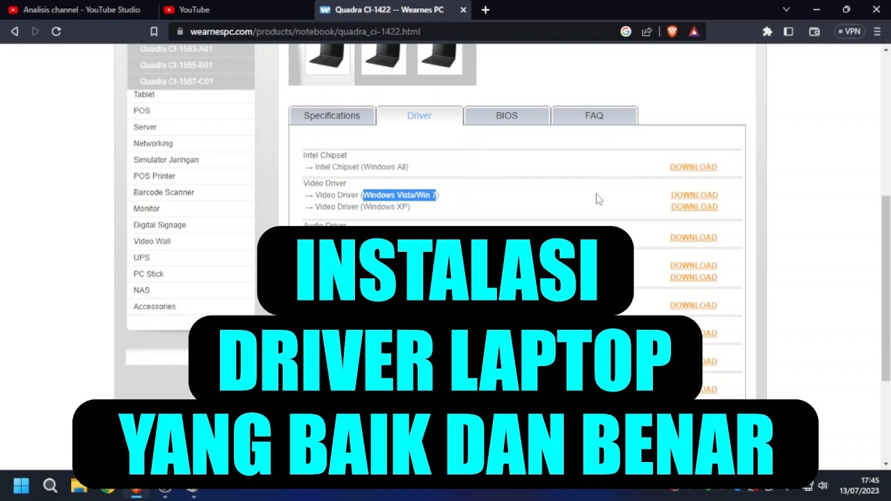 PENGGUNAAN DRIVER DI LAPTOP, KENAPA TIDAK DI SARANKAN MENGGUNAKAN AIO ...