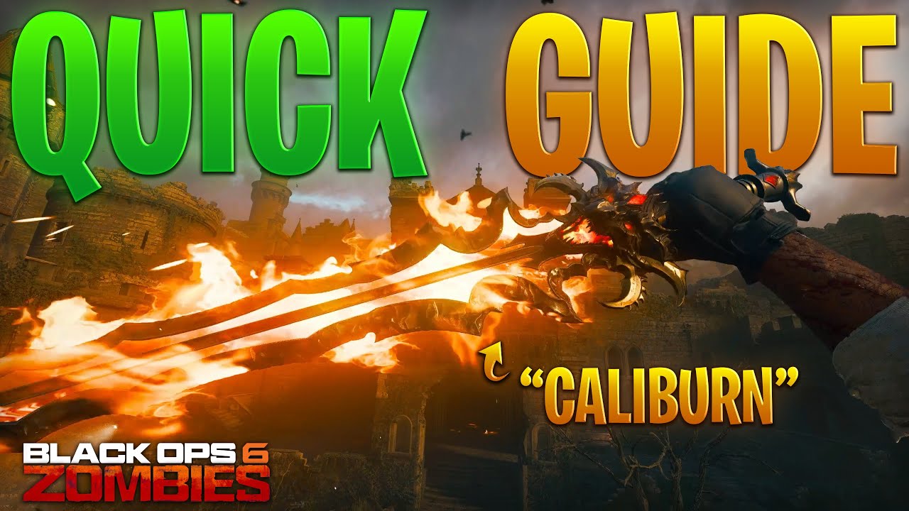 EASY "FIRE SWORD" Upgrade Quick Guide in Black Ops 6: Zombies! ( SECRET ...