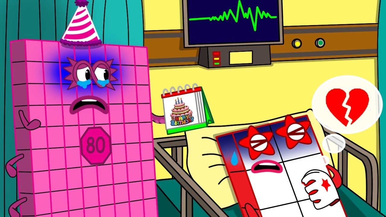 OMG! Numberblocks 10 Get Boo Boo at NB 80's Birthday Party l ...