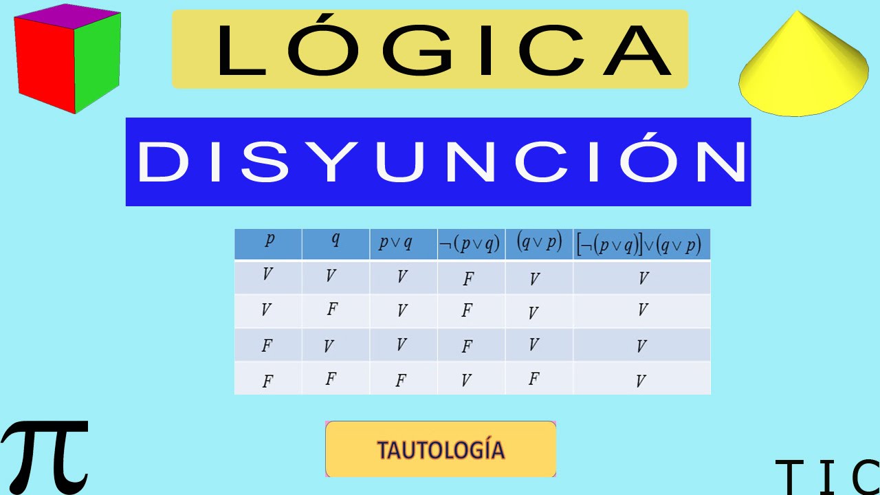 LÓGICA. DISYUNCIÓN. PARTE 3 - YouTube
