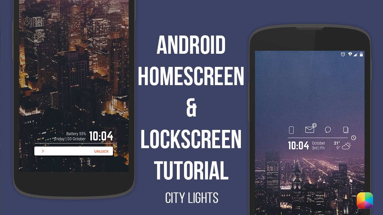 City Lights - Android Homescreen/Lockscreen Tutorial - YouTube