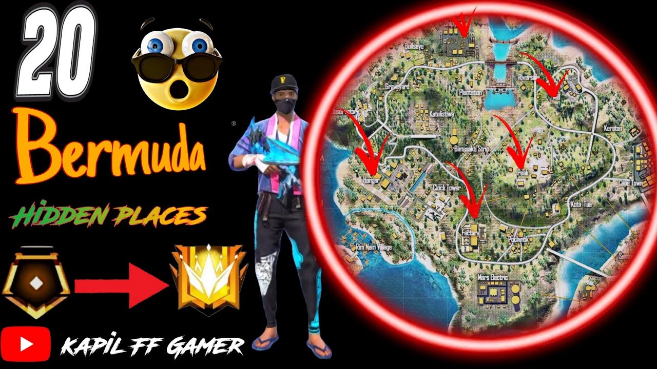 CS Rank Bermuda Top 20 Secret Place Tricks Ob46 Free Fire🙈 #tricks # ...