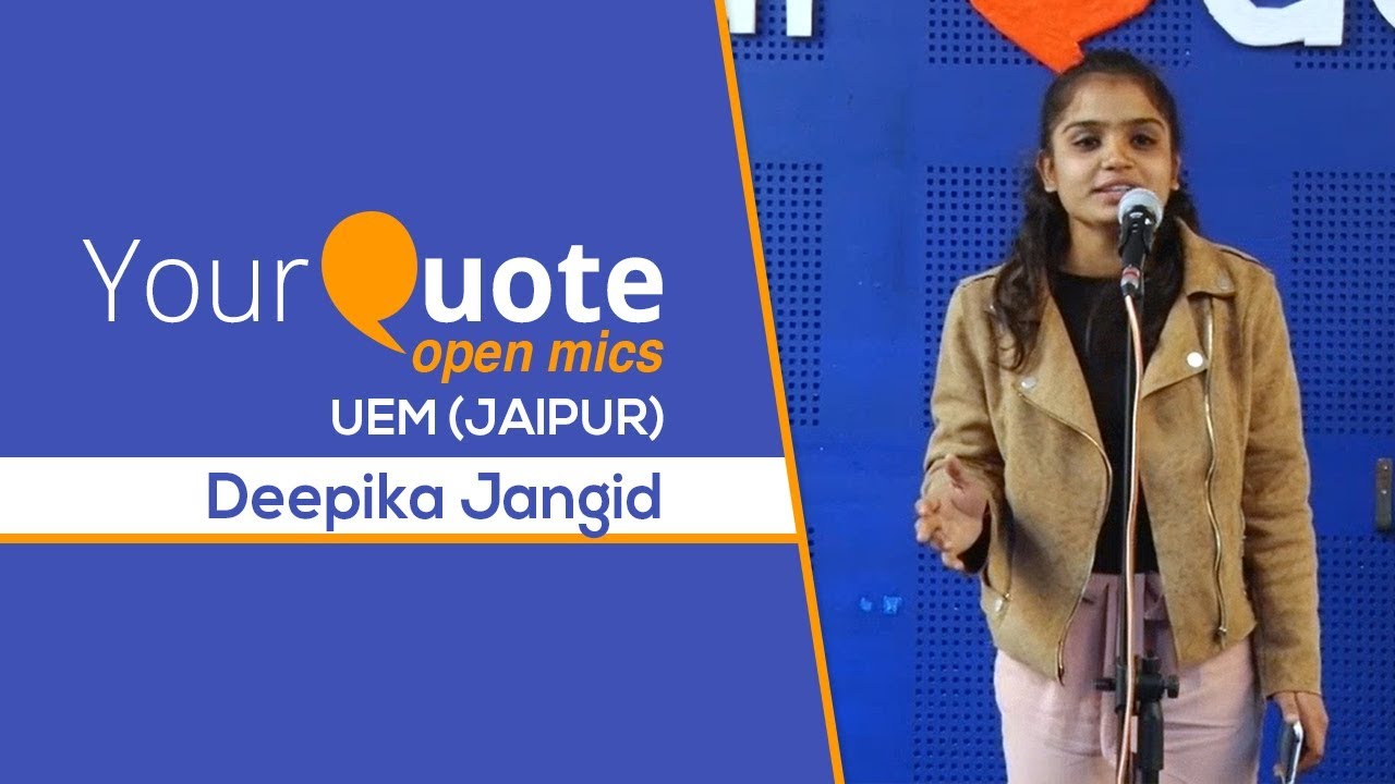 'Woh Ladki Hai' by Deepika Jangid | Hindi Poetry | YQ - UEM Jaipur ...