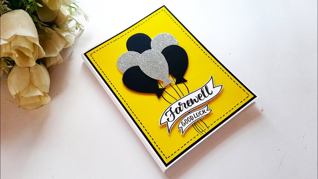 HANDMADE FAREWELL CARD DIY Greeting Card For Farewell Day Beautiful handmade-farewell-card-diy-greeting-card-for-farewell-day-beautiful