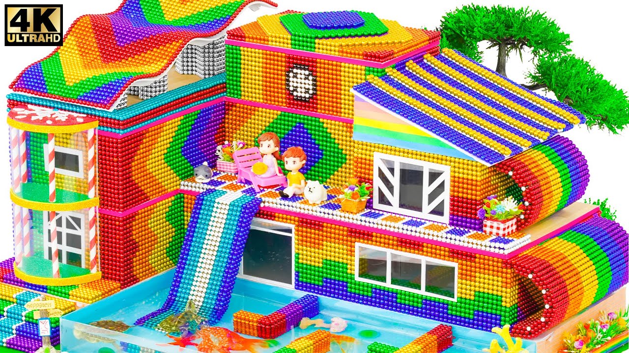 DIY - How To Build Google Office Has Rainbow Curved Roof For Hamster ...