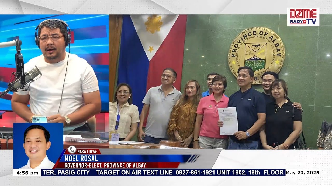 GOV. NOEL ROSAL, MULING BABALIK SA PWESTO SA ALBAY! - YouTube