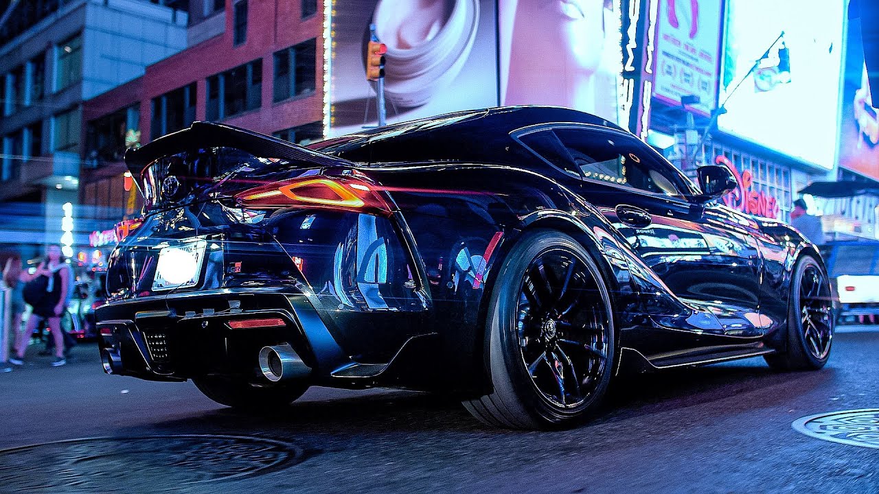 Nighttime Cruising in NYC: A90 Toyota Supra Unleashed | 4K | - YouTube