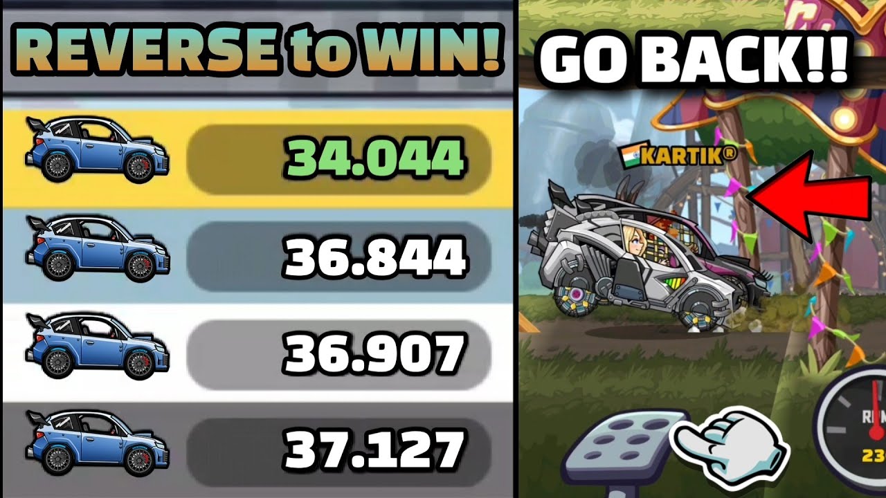 REVERSE START TO WIN!! 🤓🏆 HARD MAP IN COMMUNITY SHOWCASE - Hill Climb Racing 2 - YouTube