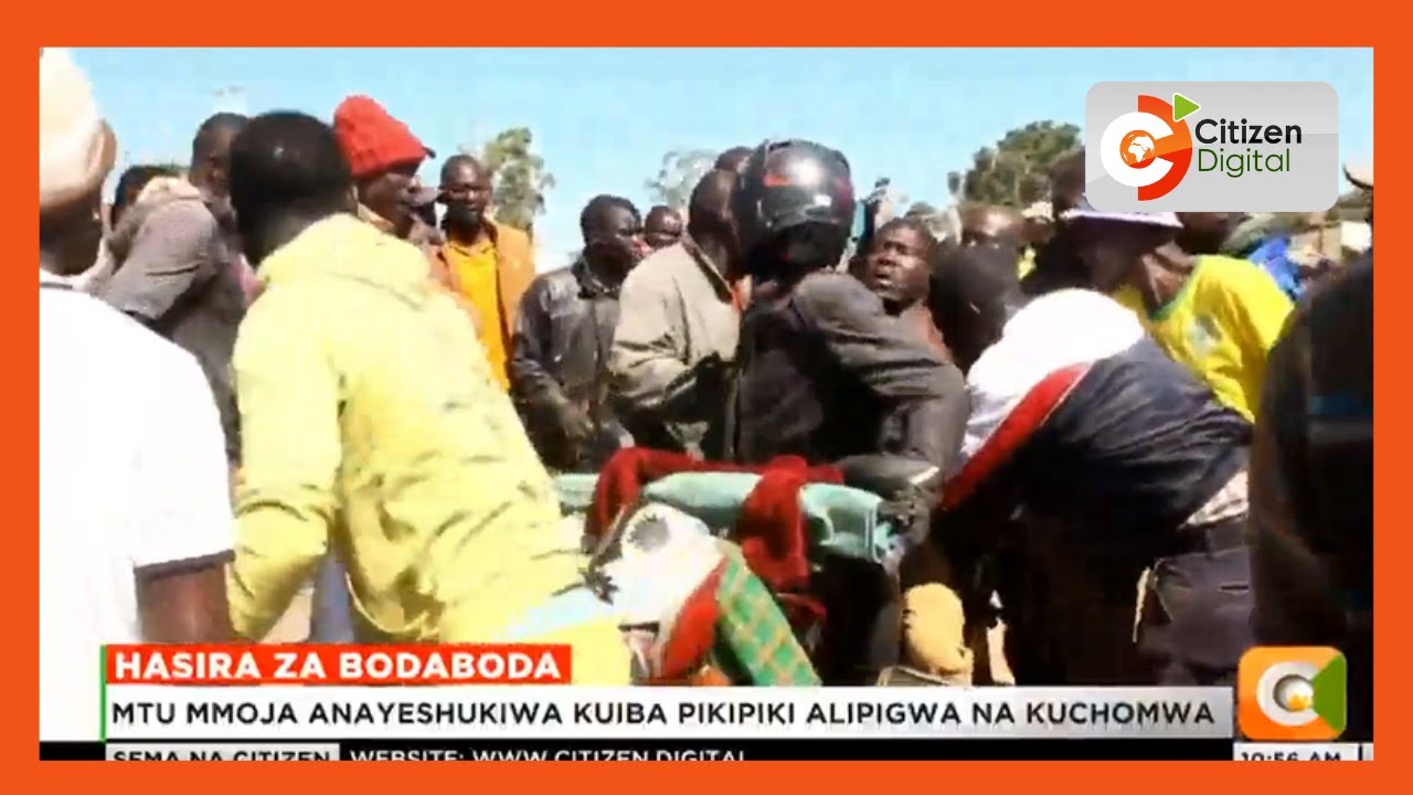 Wahudumu wa boda boda katika eneo la Funyula wateketeza nyumba - YouTube