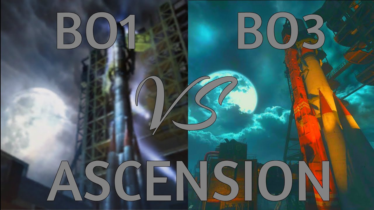 Ascension remastered map comparison // BO1 & BO3 Zombies - YouTube