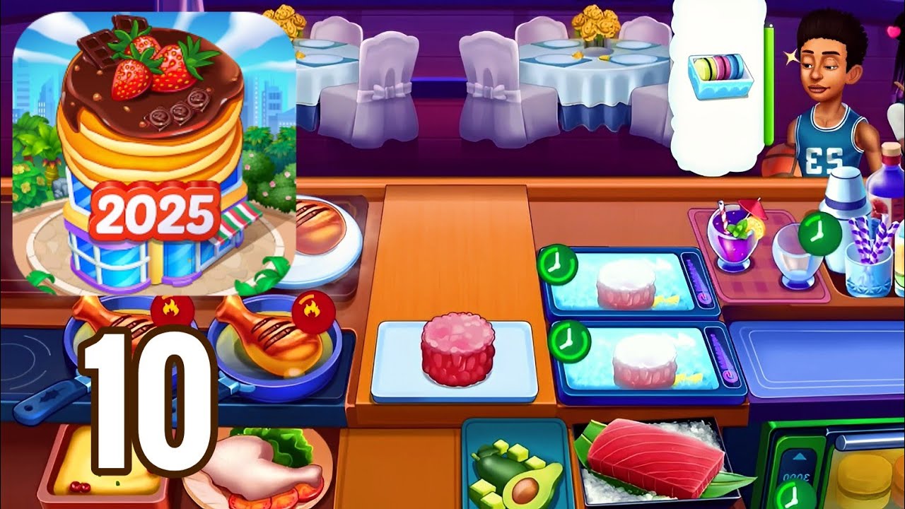 Cooking Town - Gameplay Walkthrough Part 10 - Romande Paris Level 1-10 ...