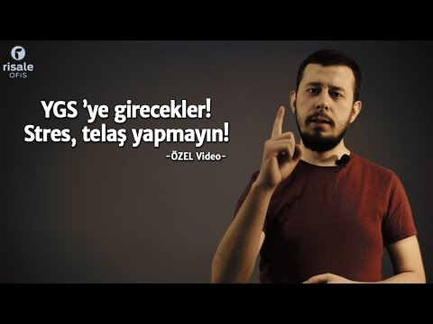 YKS'ye girecekler! Stres, telaş yapmayın! - Abdussamet Öztan