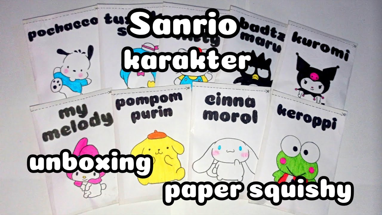 UNBOXING PAPER SQUISHY SANRIO ⁉️ - YouTube