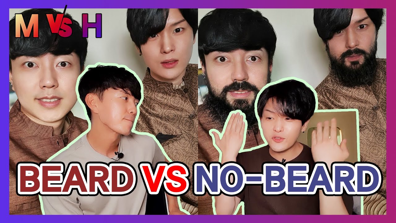 BEARD or NO-BEARD?? | Do Indian/Korean Looks Better with Beard? | Min ...