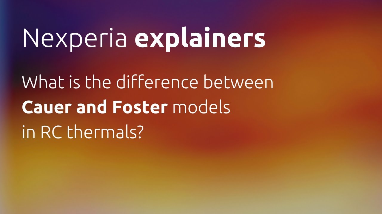 What is the difference between Cauer and Foster models in RC thermals ...